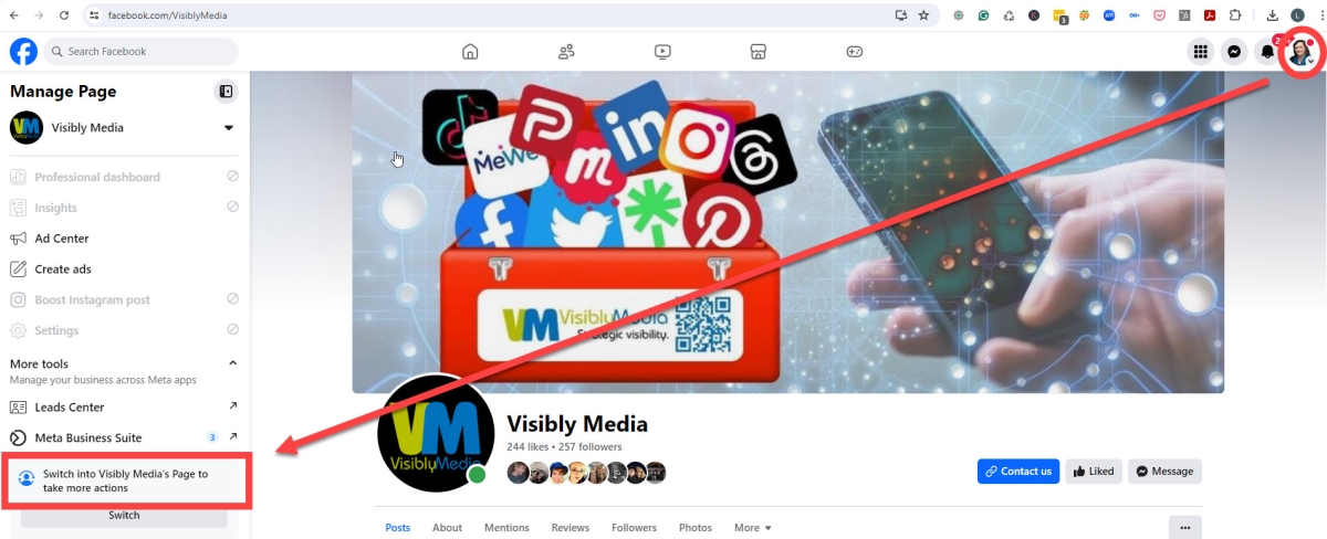 Facebook: Turn On or Off Your Page’s Auto-Reply - Visibly Media