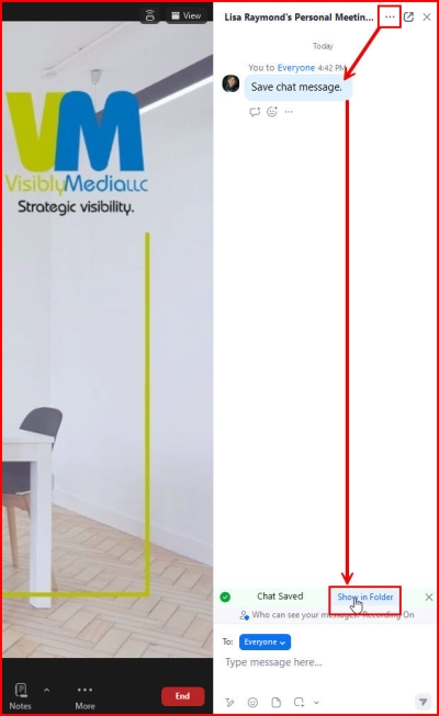 ZOOM Chats: How To Save and Find – Visibly Media